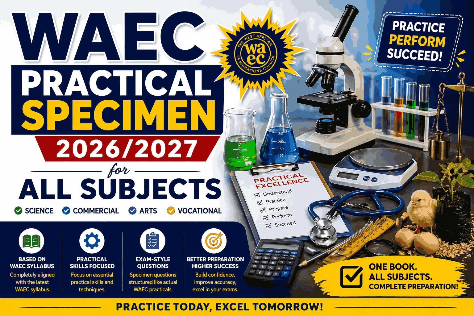WAEC Practical Specimen 2026/2027 for All Subjects